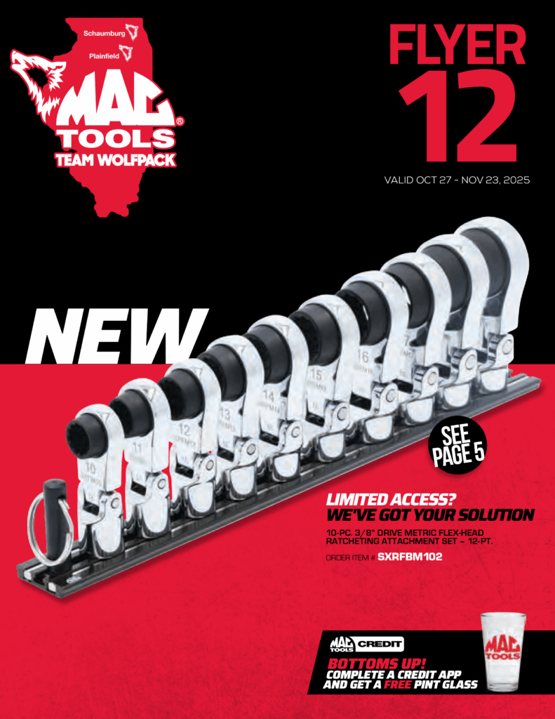 Latest Promotions - Mac Tools Flyer - Team Wolfpack Tools